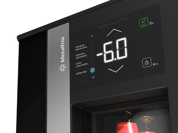 Beer Maxx One Inverter Preto Onix - 114L